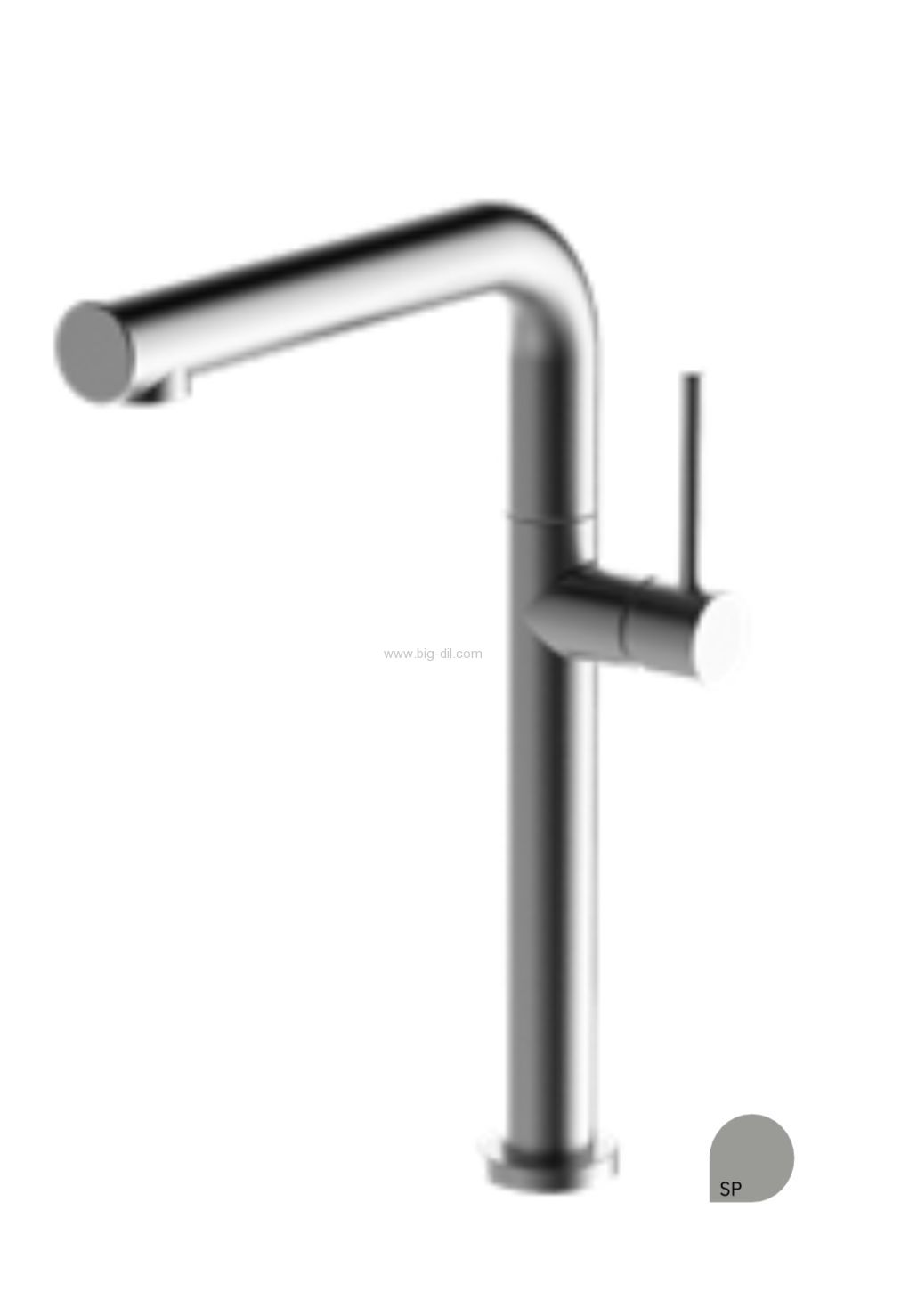 ברז פרח לכיור 9919-ניקל מוברש | - ביג דיל